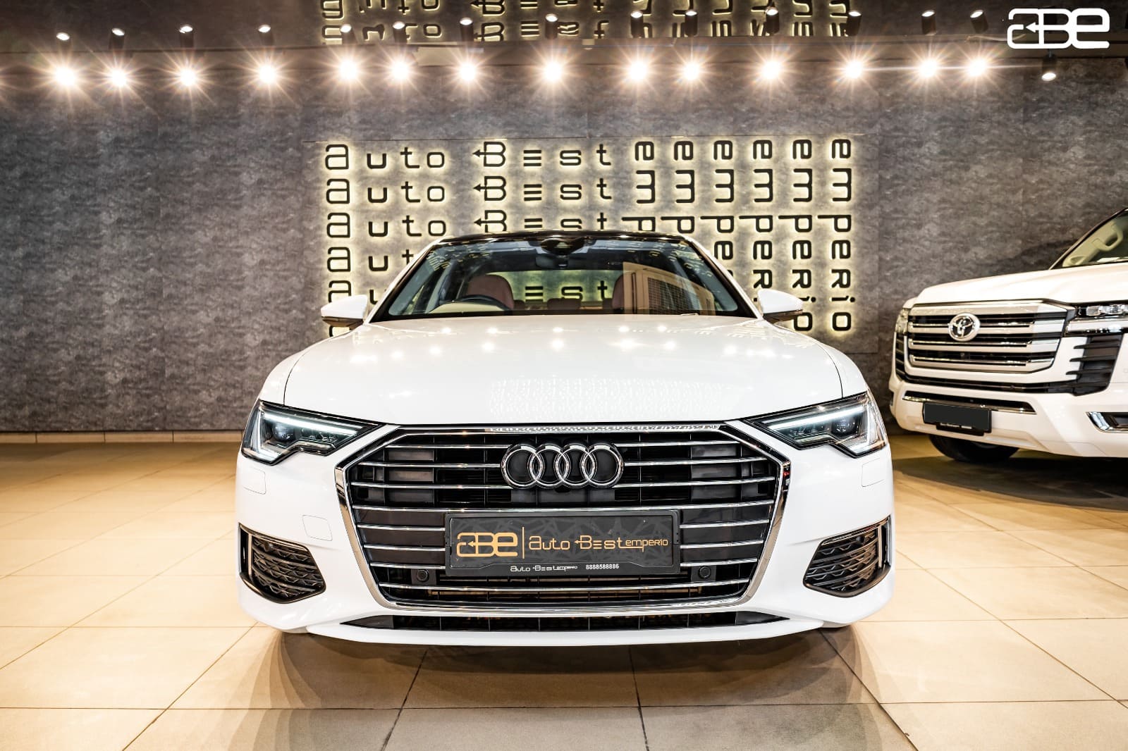 Audi A6 45 TFSI TECHNO 1866 White with Tan Interior I AutoBest