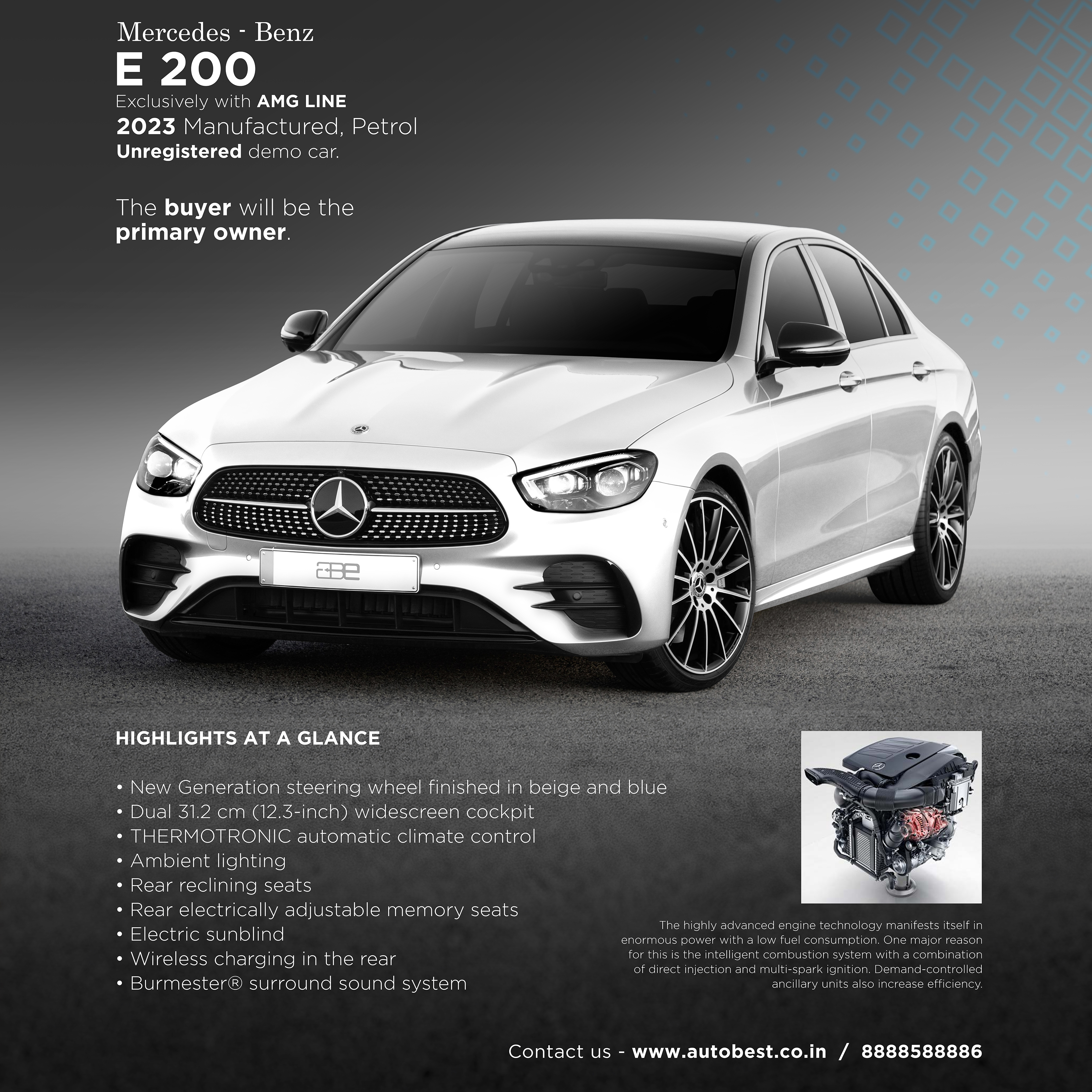 Pre Owned Mercedes-Benz E-Class E-200 AMG LINE